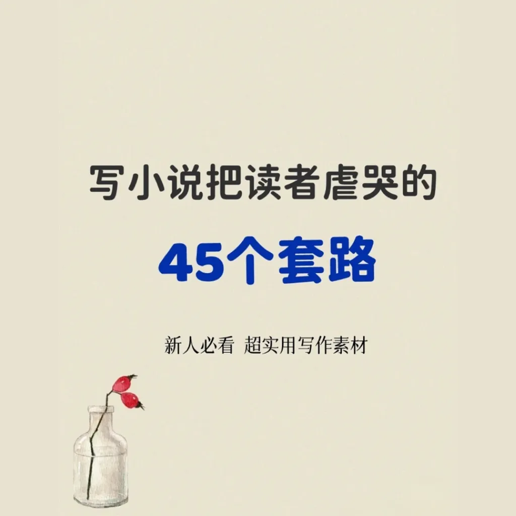 🔥小说素材把读者虐哭的45个写作套路 油炸气泡水的画本故事 话本小说网